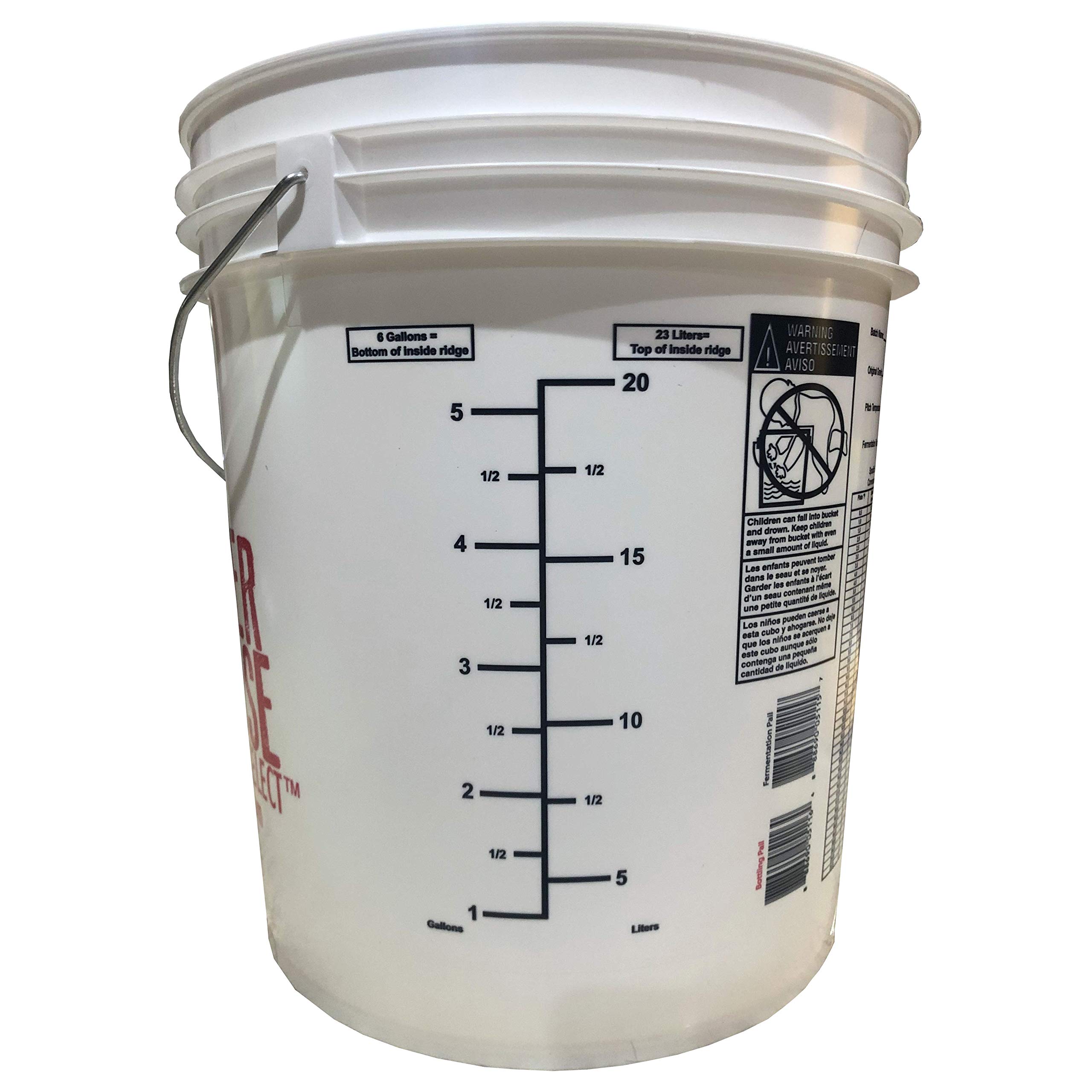Brewer’s Best 7.9 Gallon Fermenting Bucket, White