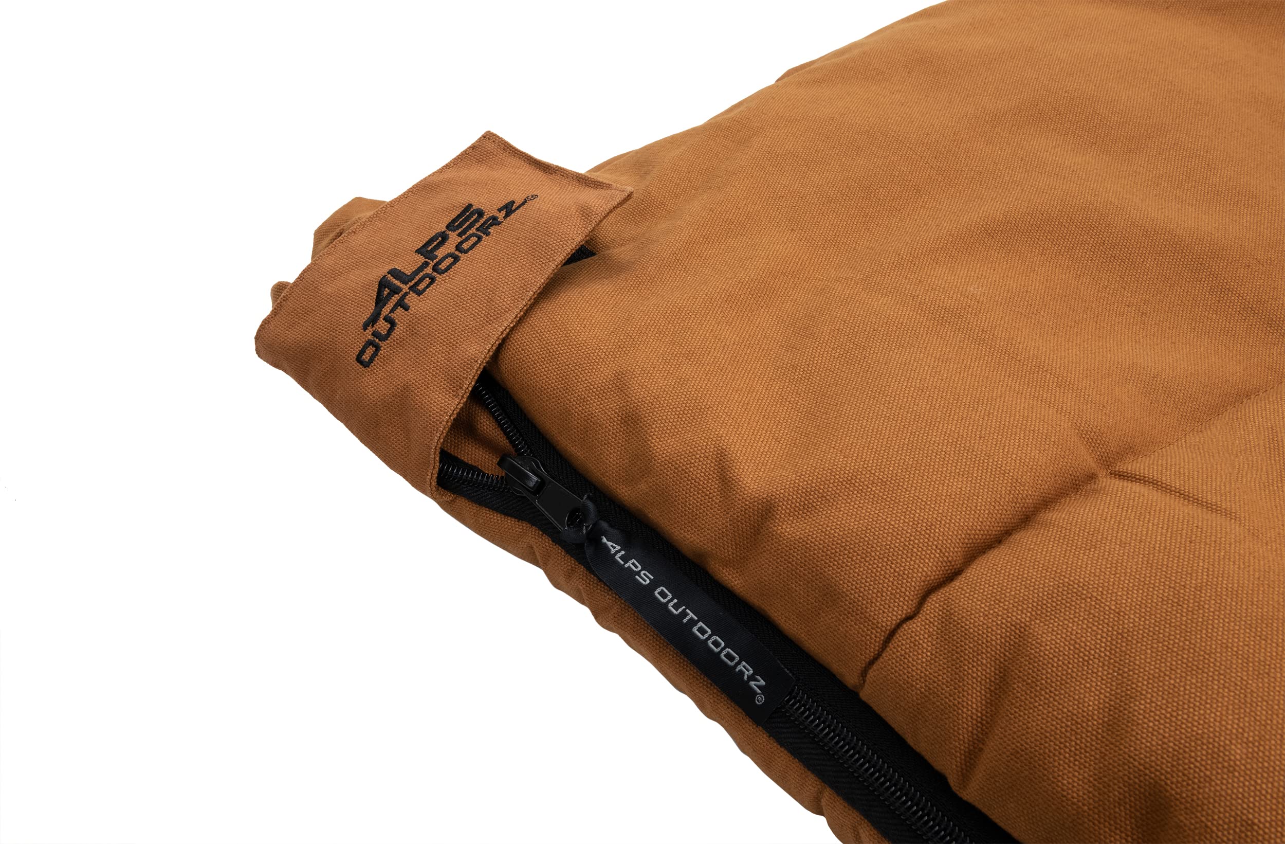ALPS Outdoorz Redwood -10 Degree Flannel Sleeping Bag, Green, 38 - x 80 -Inch