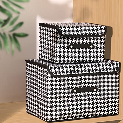 Clothes Storage Bag, Clothes Storage Box, Cloth Art Storage Box, Basket Drawer Type Home Wardrobe Storage Box, Foldable Clothes Finishing Box, Gift for Family (L)