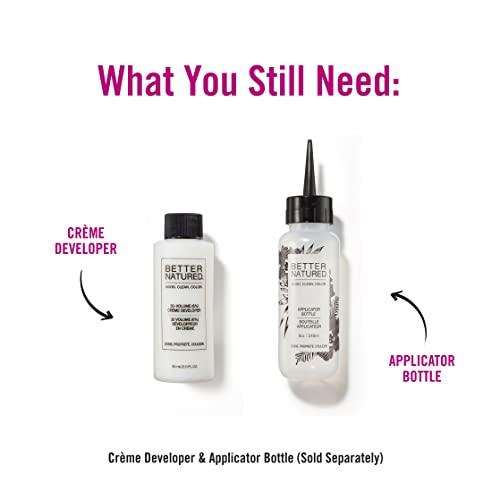 Better Natured Permanent 3V Dark Plum Hair Color Dye - Naturally-derived, Vegan & 100% Gray Coverage that Lasts up to 8 Weeks