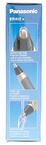 Panasonic ER-412 Water Washable Nose/Ear Hair Trimmer Black