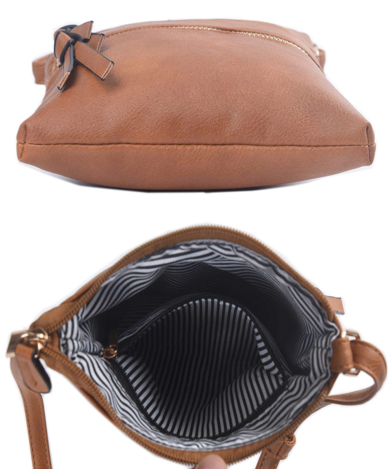 Fanaztee Lightweight Pu Leather Crossbody Purses Bags Small Purse with Multi Pockets for Women Girls