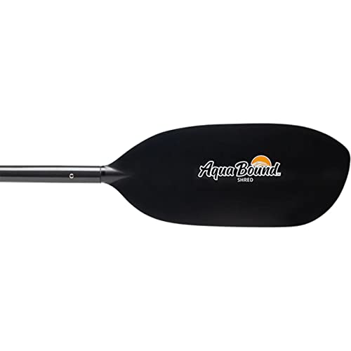AQUA BOUND Shred Apart Carbon 4-Piece Packraft Paddle-Black-220cm