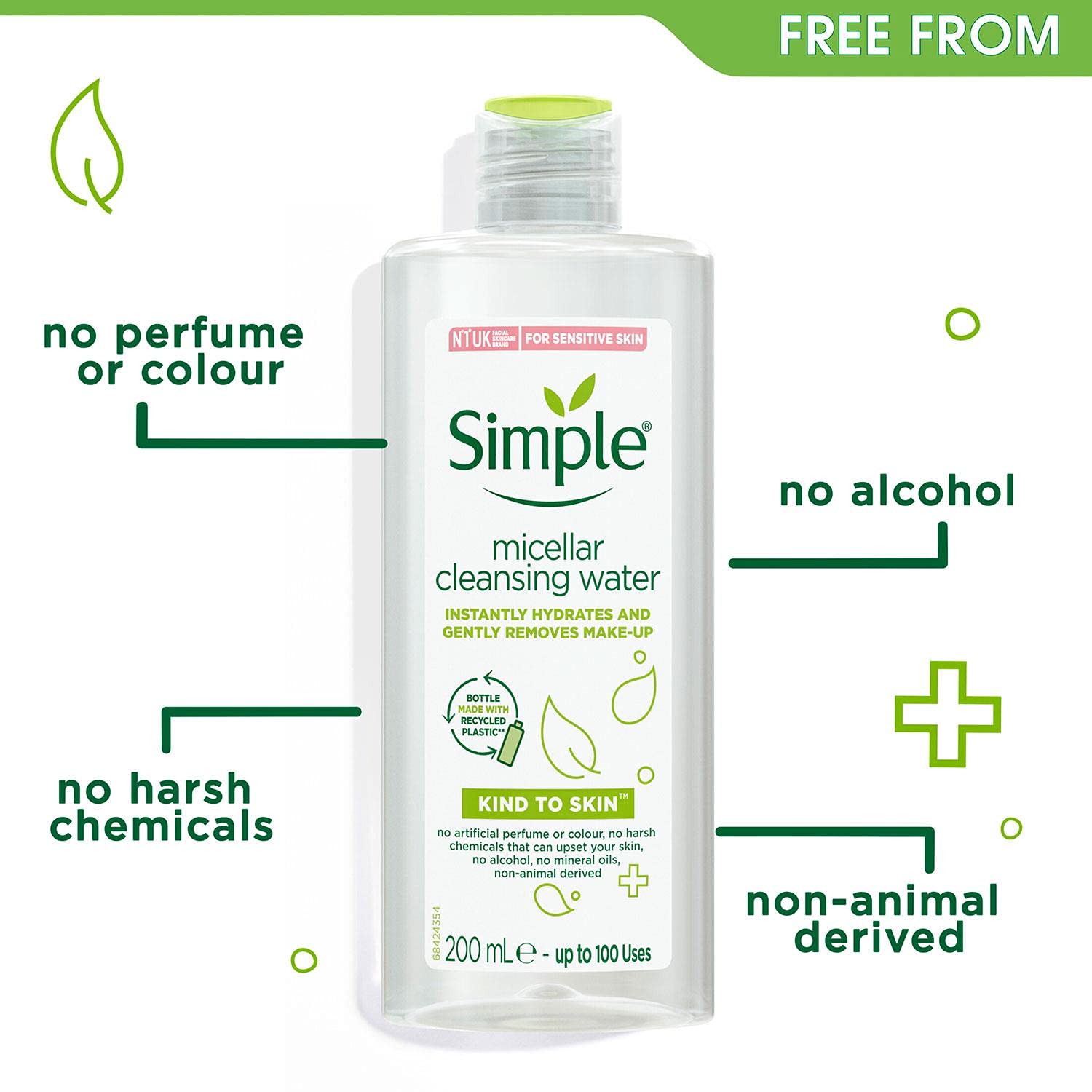 Simple Kind To Skin Purifying Cleansing Lotion 200Ml - Pack of 2