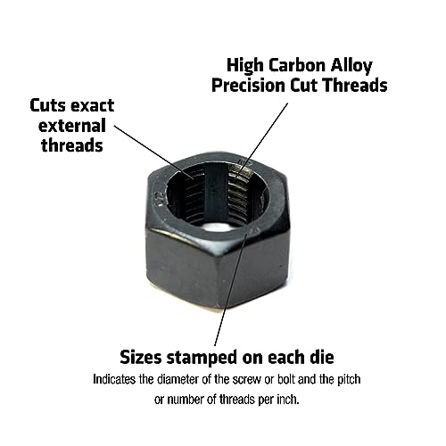 Century Drill & Tool 92910 Rethreading Die, 1/2-20NF
