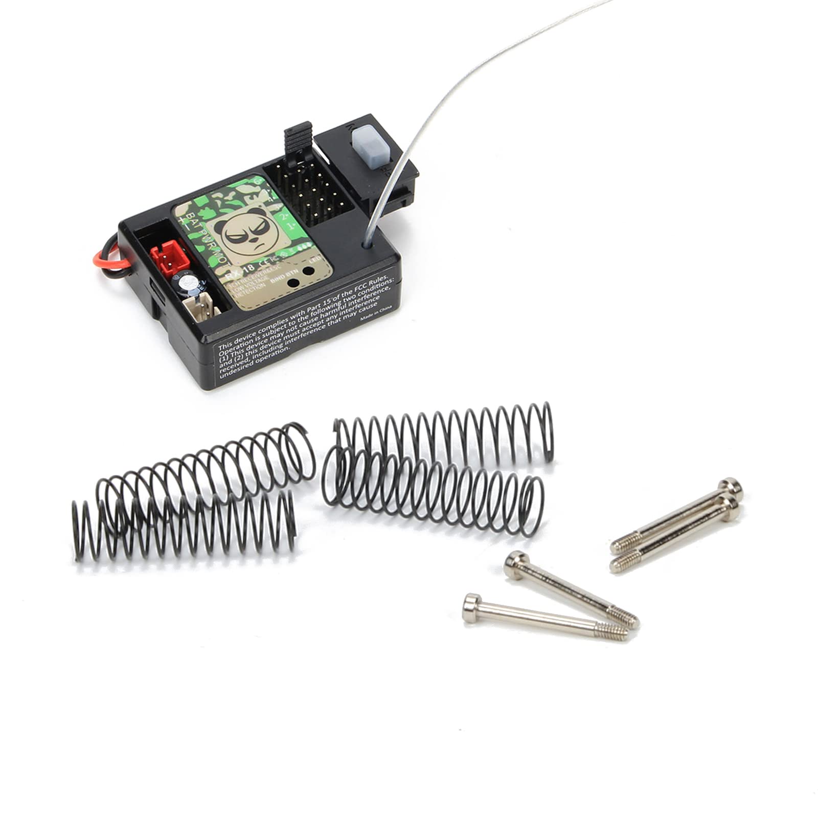 PANDA HOBBY Spring Kit and ESC Receiver/Electronic Speed Control Unit - RX-18 fits Tetra 1/24 w/T-8198A Transmitter