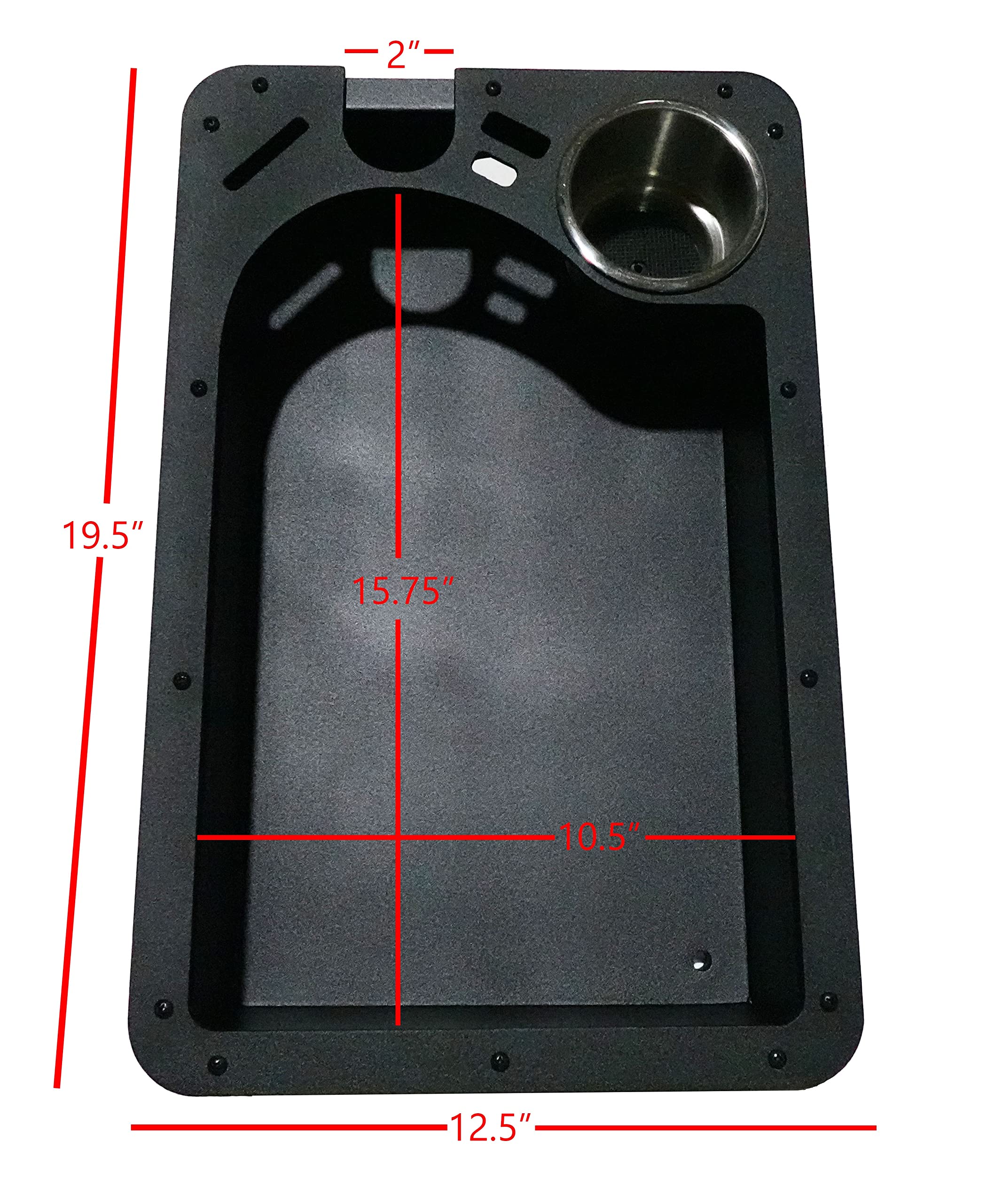 Baldwin Iron Works Recessed Trolling Motor Foot Pedal Pan Tray