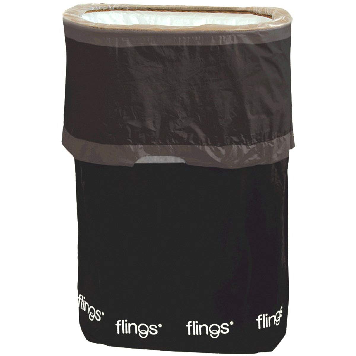 Black Flings Pop-Up Trash Bin - 5 PC