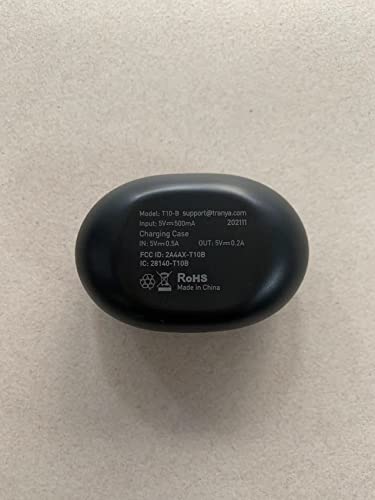 TRANYA Upgraded T10 Wireless Earbuds, 12mm Driver with Premium Deep Bass, Low Latency Game Mode, IPX7 Waterproof, Bluetooth 5.1 in Ear Headphones and Fast Charging