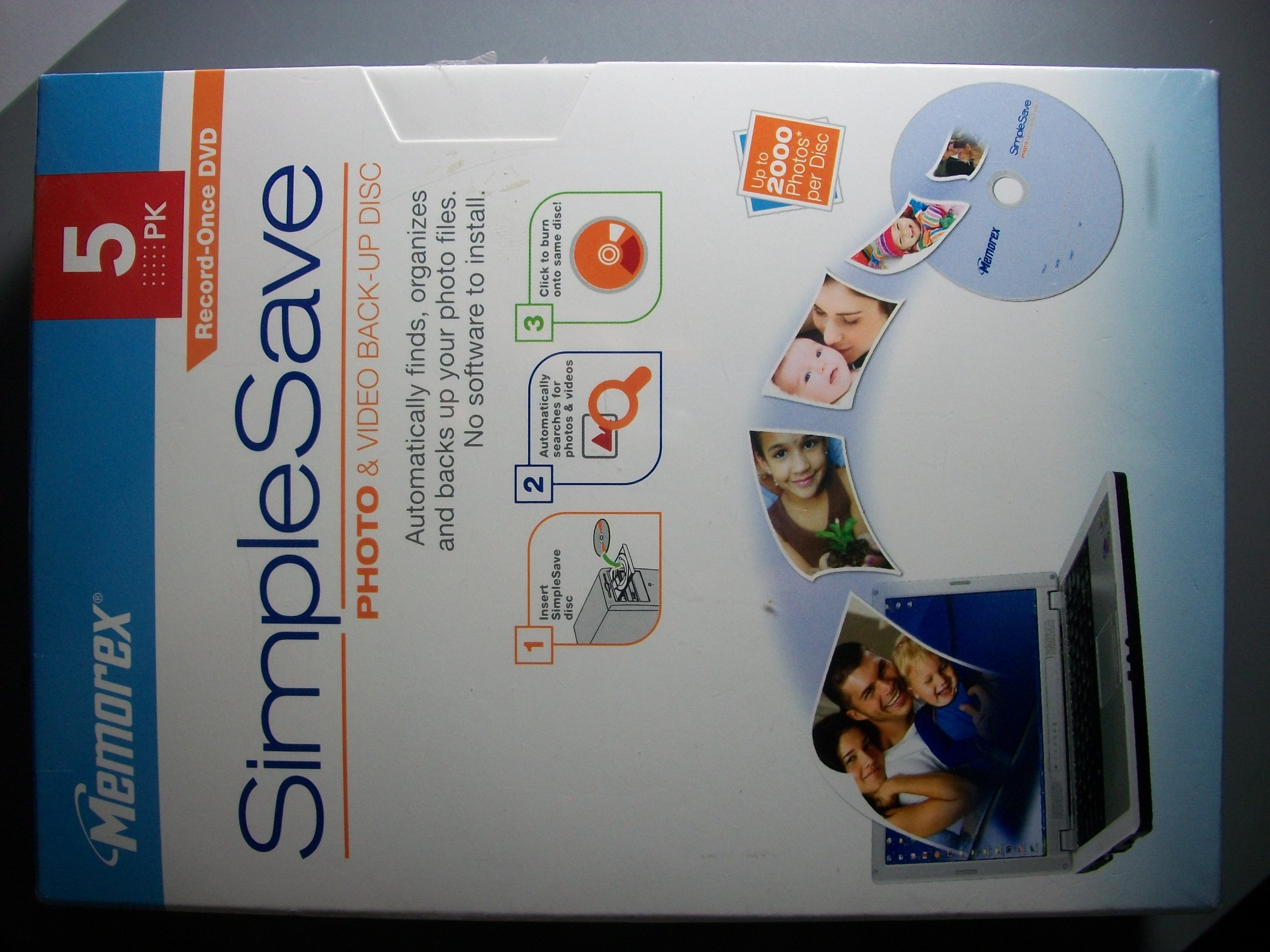 Memorex Simplesave Photo & Video Back-up Disc