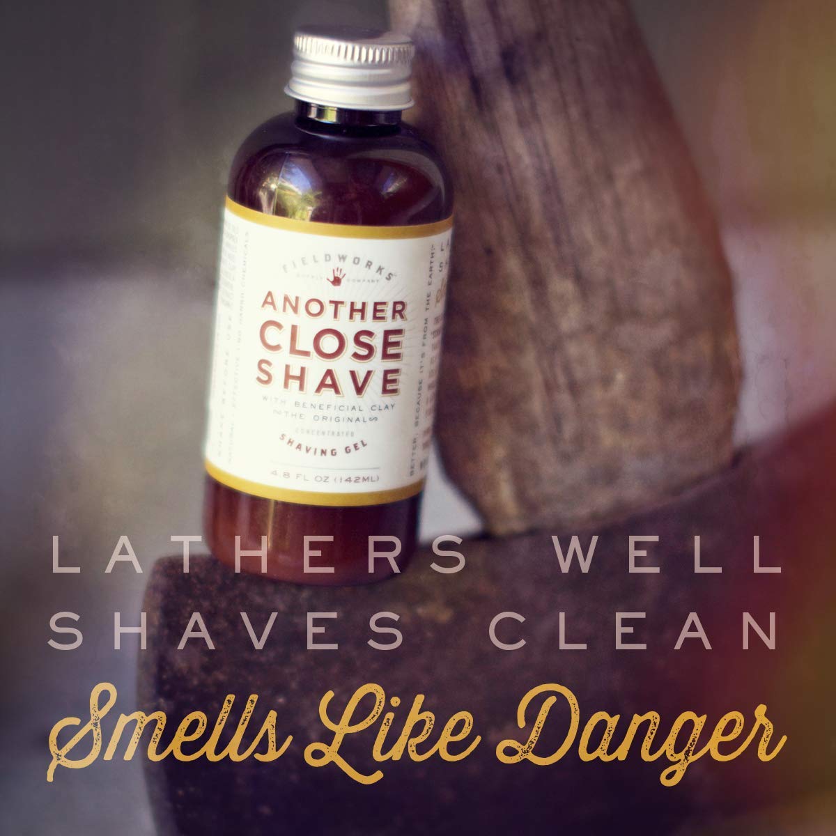 Organic Natural Shave Gel For Sensitive Skin. Shea Butter, Aloe, Bentonite and Soothing Essential Oils, Super Slick, Super Concentrated by Another Close Shave …