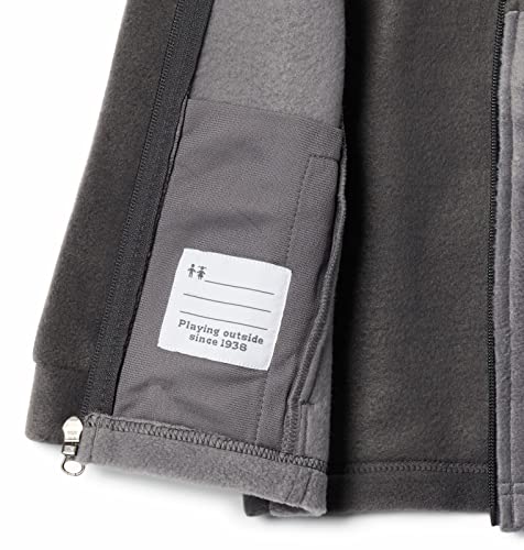 Columbia Kid's Steens Mt II Fleece Jacket, Soft Fleece with Classic Fit Outerwear, City Grey/Shark, 18/24