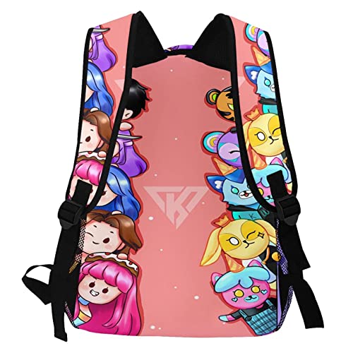 DHCUTE Casual Backpack Its_Funneh Unisex High Capacity Students Schoolbag Travel Fashion Shoulders Bag
