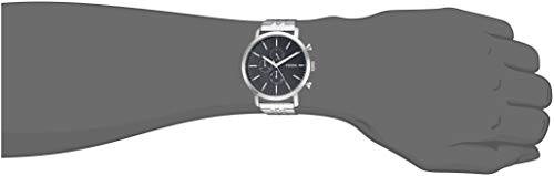 Fossil Men's Luther Quartz Stainless Chronograph Watch, Color: Silver (Model: BQ2328IE)