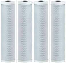 CFS – 4 Pack Carbon Block Water Filter Cartridges Compatible with WFDWC70001 Models – Remove Bad Taste & Odor – Whole House Replacement Water Filter Cartridge, White