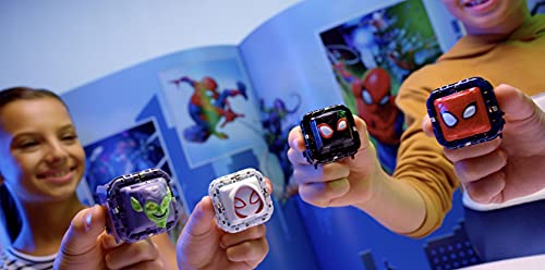 MARVEL Avengers Battle Cubes 2-Pack, Captain America VS Black Panther, Unleash Power, Launch Attack, 2 Cubes & 6 Tokens, RPS Auto-Battle System, Battle Cube APP, Collectible Pocket-Sized Game, Ages 5+
