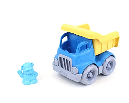 Green Toys Dumper Construction Truck Blue/ Yellow, 5.75x7.5x5.5, count of 2