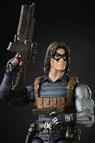 Marvel Hasbro Black Widow Legends Series 6-inch Collectible Winter Soldier Action Figure Toy, Premium Design, 2 Accessories, Ages 4 and Up