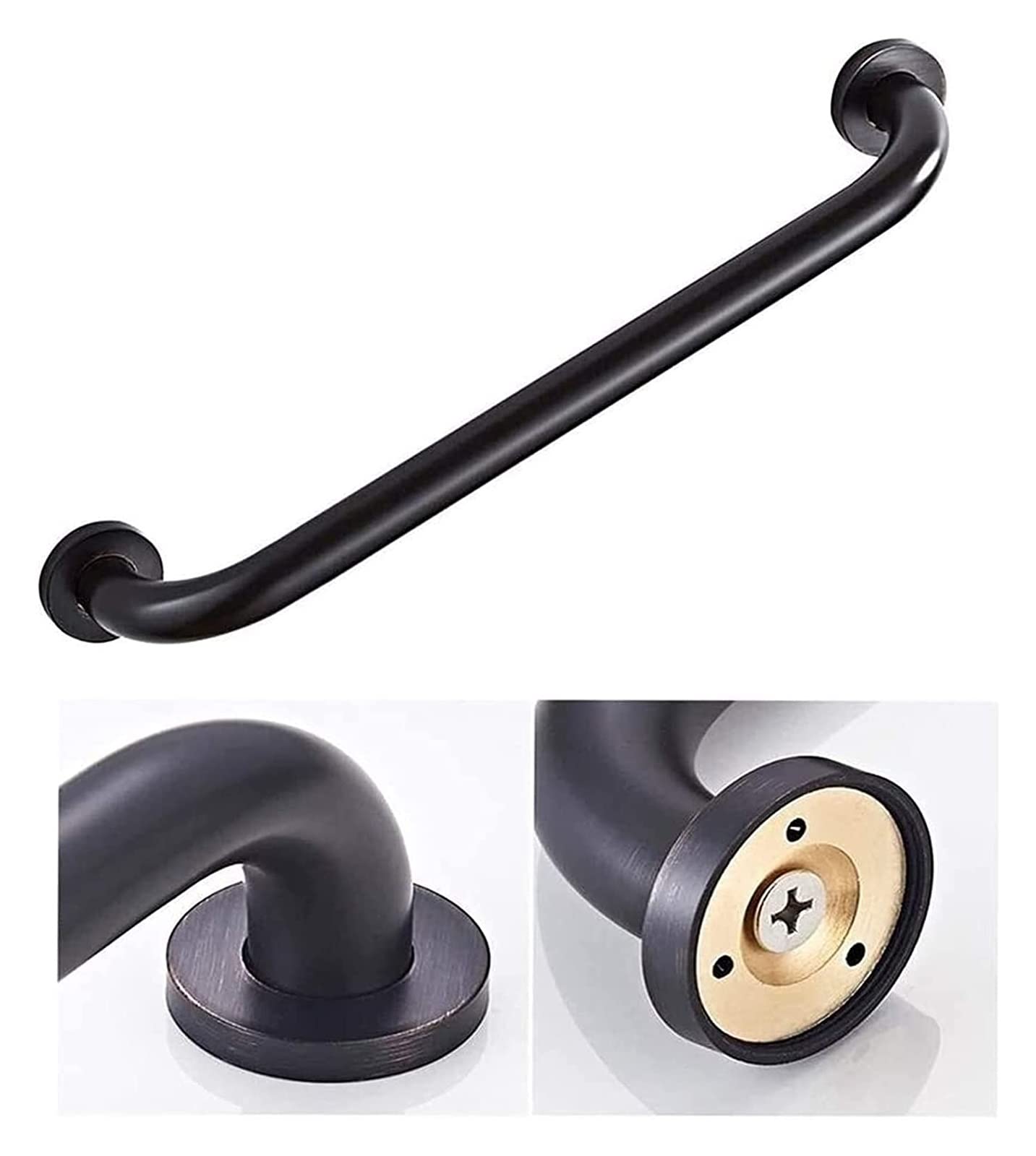 Grab Bars Brass Support Grab Bar, Non-Slip Rail Elderly Disabled Safety Handrails Bathtub Toilet Kitchen Stairway Assist Handrail Antirust Matte Texture (Color : Dolphin Waves, Size : 300Mm)