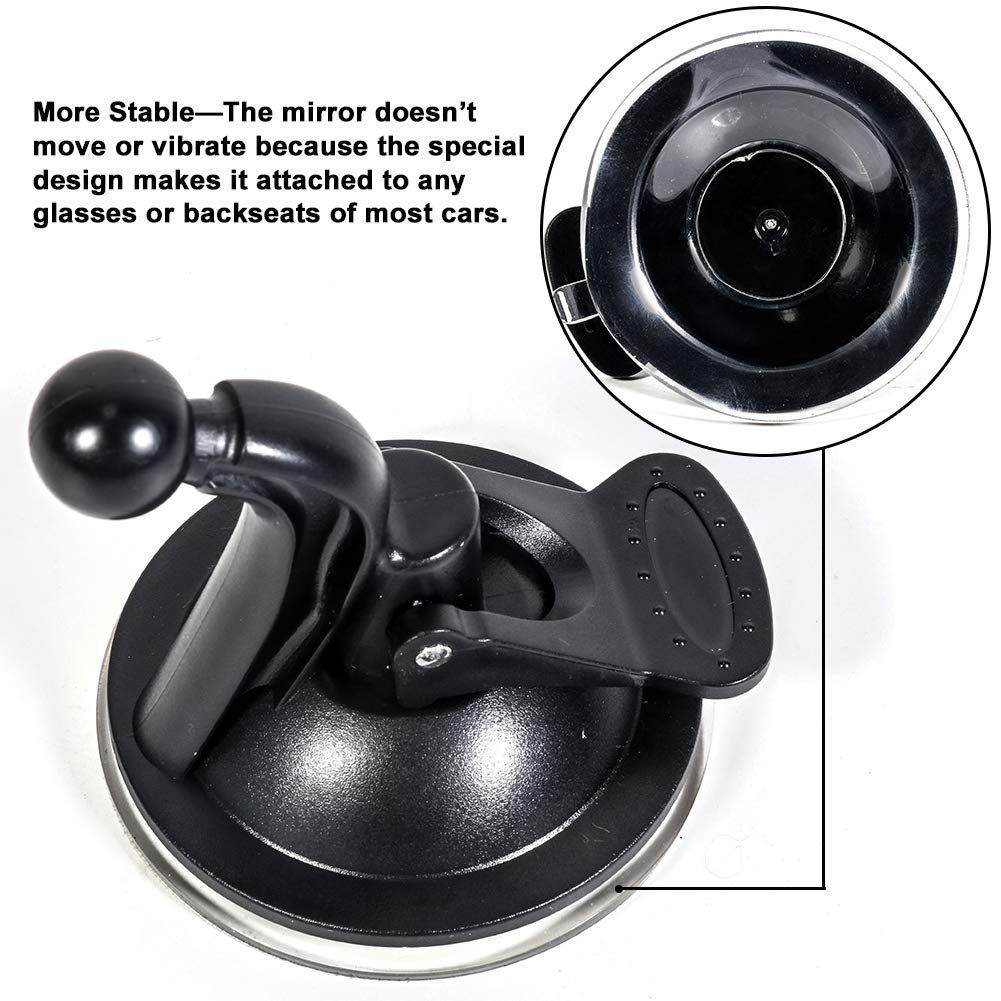 Baby Car Mirror - Bessie Sparks Car Back Seat Mirror for Rear Facing Infants and Babies Safety Shatterproof Acrylic Material 360 Degree Rectangle Rectangle 170x110MM