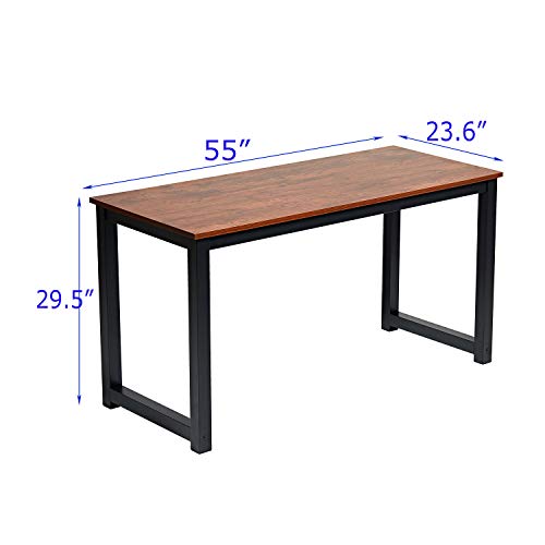 AMA Maker Computer Desk Modern Stylish Table for Home Office (55inch, Sandalwood)