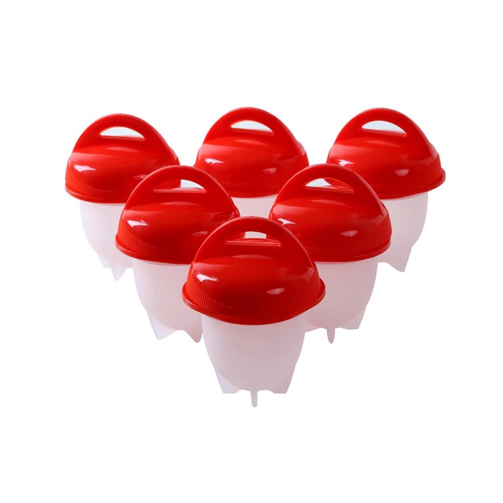 WolfuM Egg Crafter Cooking Pods,Egg Crafter Cooking Pods for Perfectly Shaped Eggs,Perfect Shape Eggs, Egg Molds, Egg Cooking Accessories, Kitchen Gadgets (Color : 6pcs)