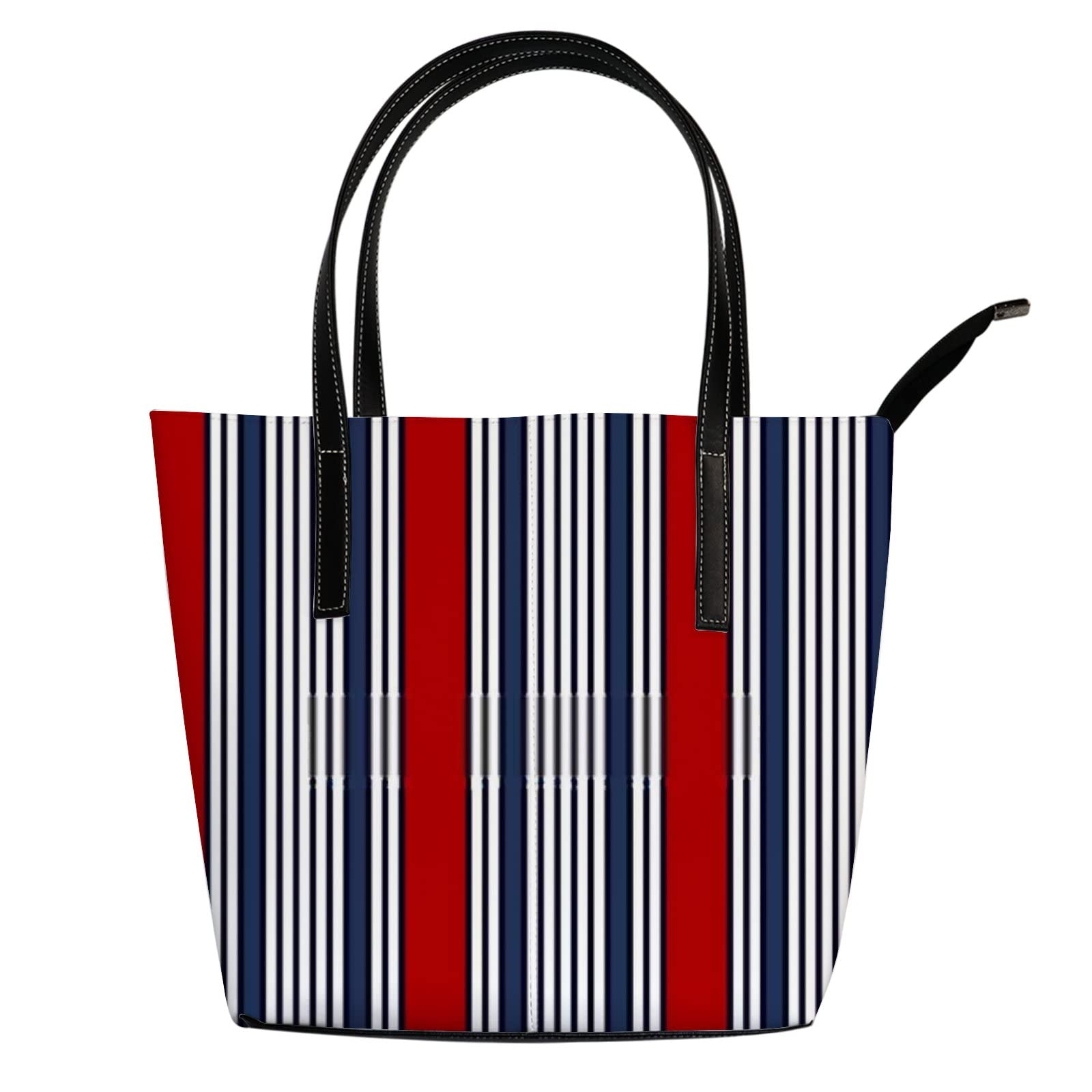 Fashion Tote Handbags Women's Soft Tote Shoulder Bag for Women Work Shopping Top Handle Satchel Bags, 15.8×4×15.4 inches,Retro Stripe