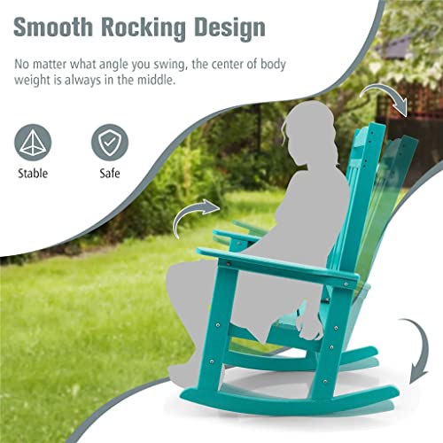 FKSDHDG 2 Piece Patio Rocker Rocker High Back
