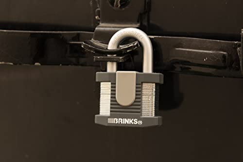BRINKS - 50mm Commercial Laminated Steel Keyed Padlock, 6-Pack - Solid Steel Body with Boron Steel Shackle