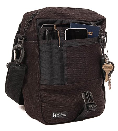 Hempmania 100% Hemp Convertible Travel Bag (Natural/black)
