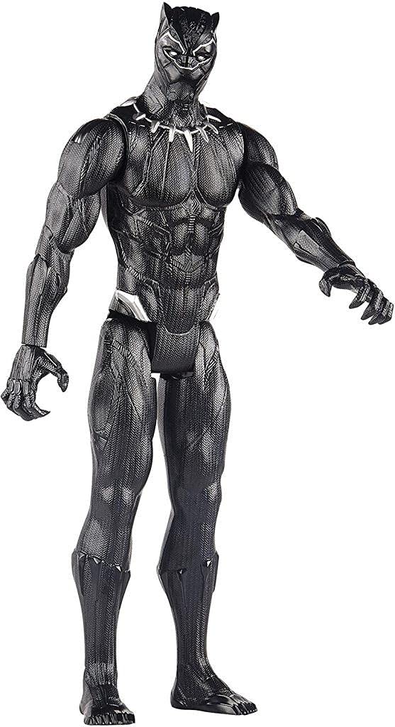 Marvel Titan Hero Series Black Panther Action Figure, 30 Cm Toy, Inspired Universe, for Children Aged from 4 Years