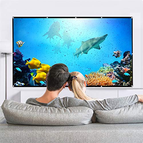 APAINI 80/100/120/150 Inch Portable Projector Screen 16:9 Projection Screen Foldable Thick Durable for Outdoor Home Theater (Size : 60 inch)