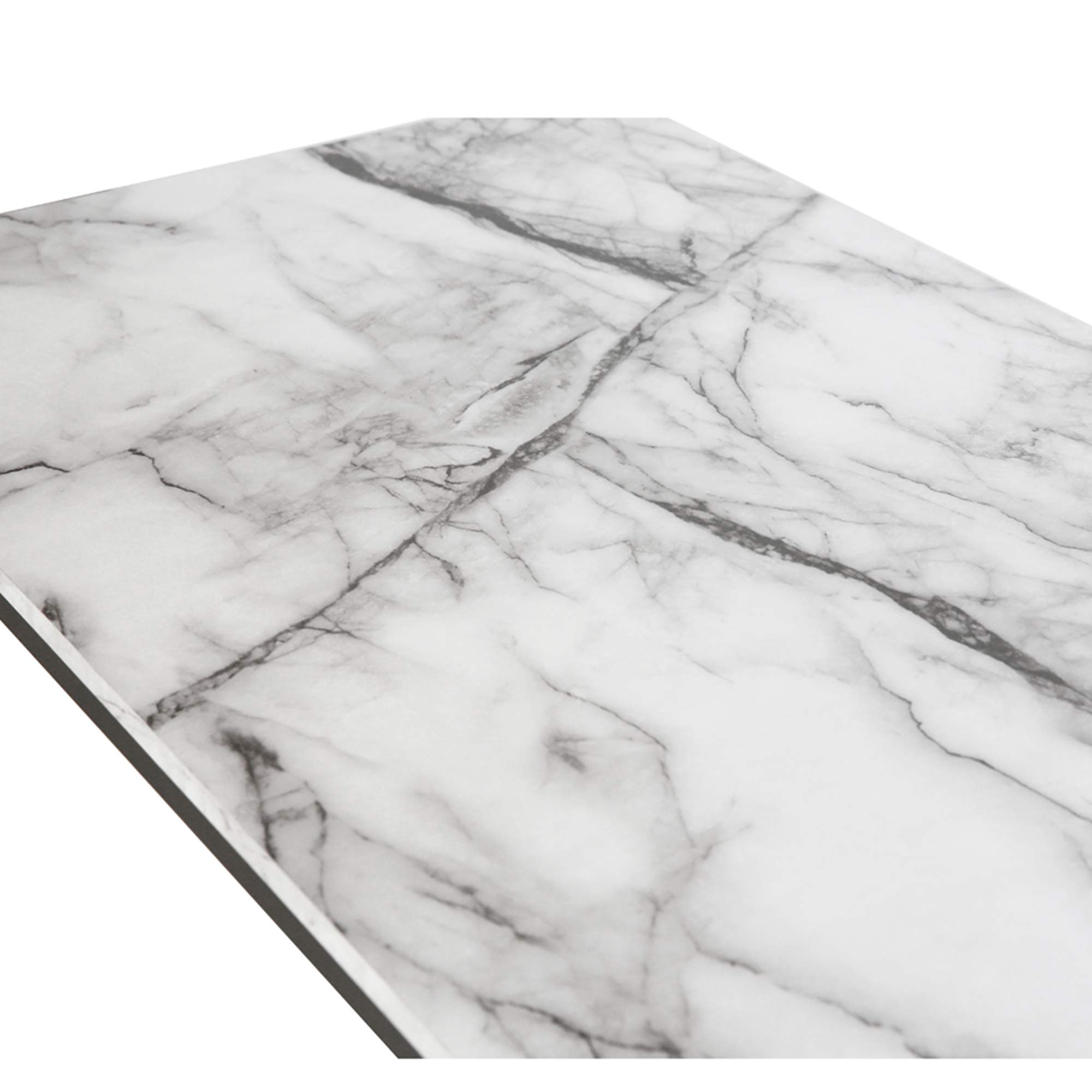 AWEHIRU Tilly Lin Faux Marble Writing Desk Computer Desk, Home Office Table, Sturdy and Elegant, 47.2" W