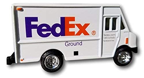 FedEx Ground Miniature Delivery Truck - 3" Length - Scale 1:64 - Gauge S - Sold as a Display or Collectable Item, Not as a Child's Toy