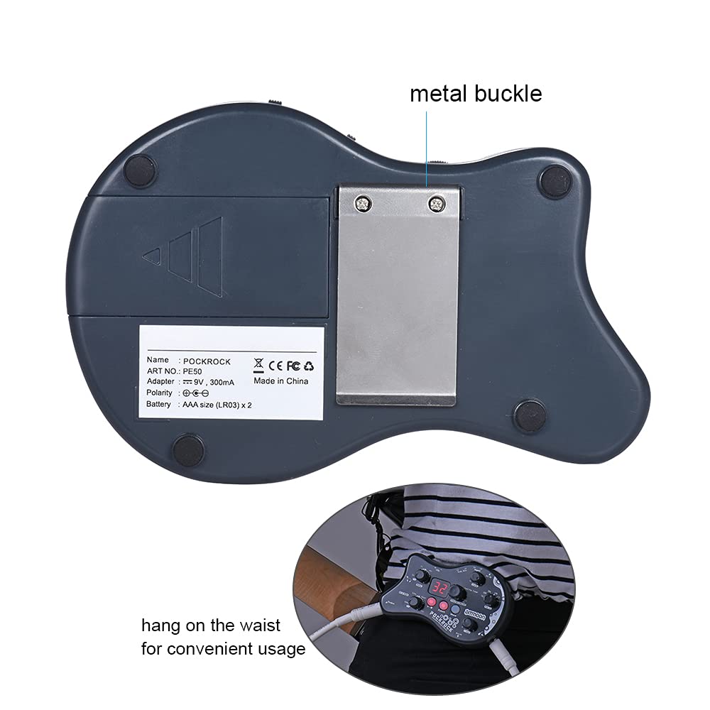 summina Guitar Pedal Multi Effects Guitar Pedal Guitar Delay Pedal Guitar Loop Pedal Portable Multi-effects Processor Effect Pedal 15 Effect Types 40 Drum Rhythms Tuning Function - Grey