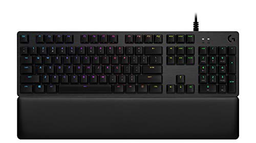 Logitech G513 RGB Backlit Mechanical Gaming Keyboard with GX Blue Clicky Key Switches (Carbon)