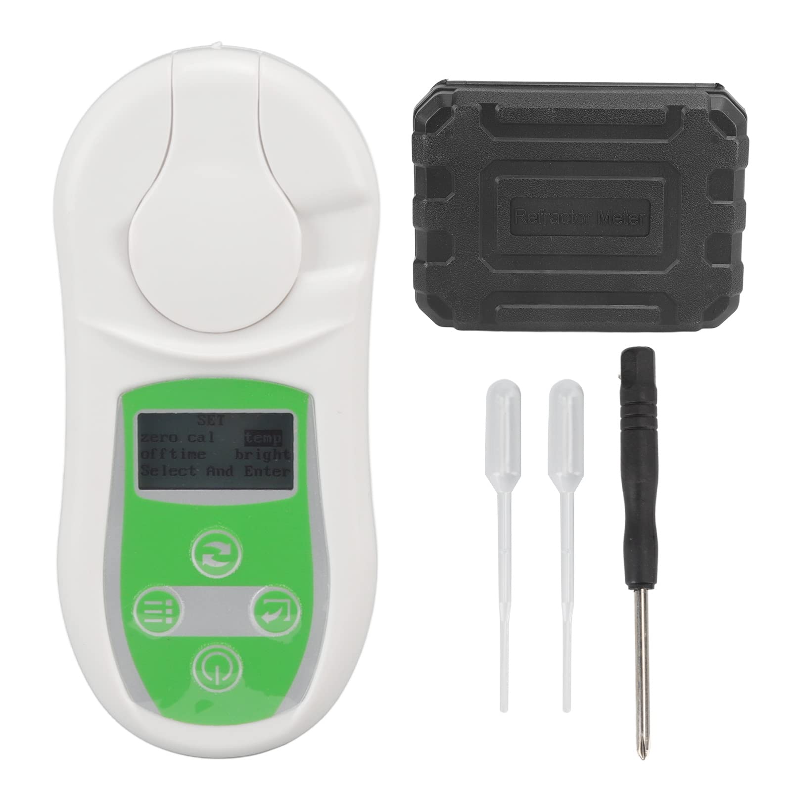 Brix Refractometer, Brix Reader Tester 0-32% HD Backlight Display Easy to Use for Industry for Beverage