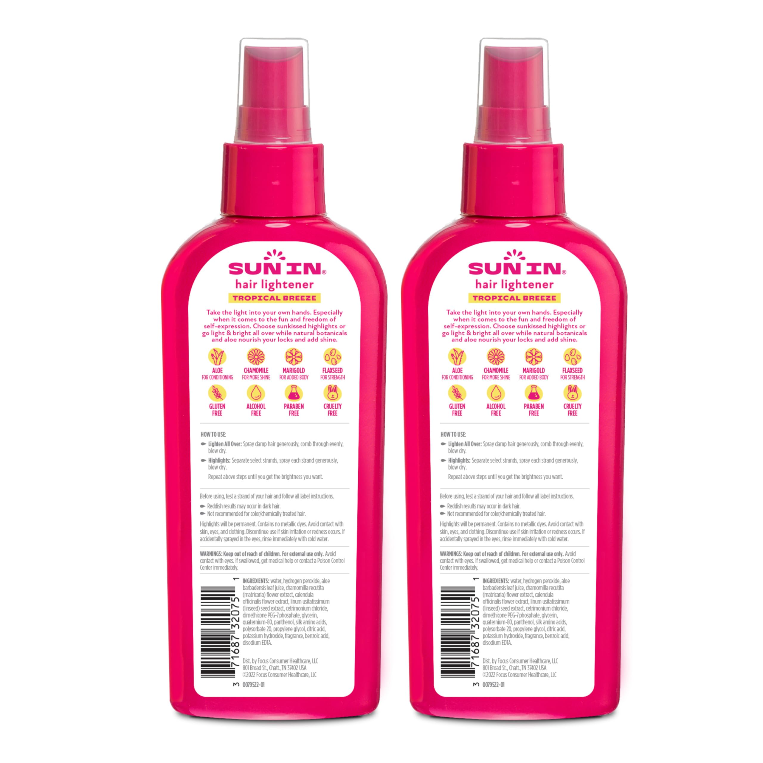Sun In Hair Lightener, Tropical Breeze, 4.7 Ounce (Pack of 2)