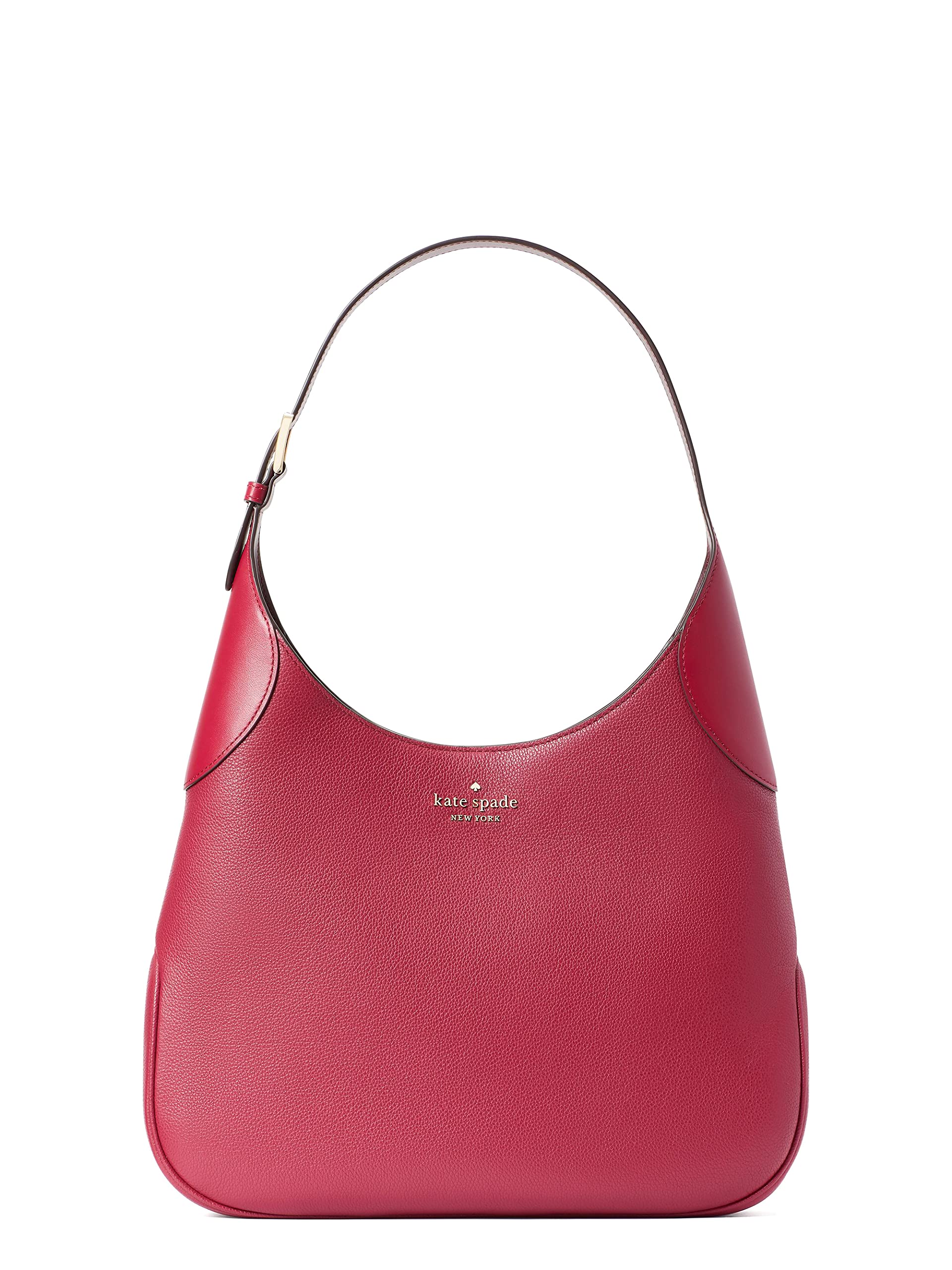 Kate Spade Aster Pebbled Leather Shoulder Bag Purse Handbag (CRANBERRY COCKTAIL) Medium
