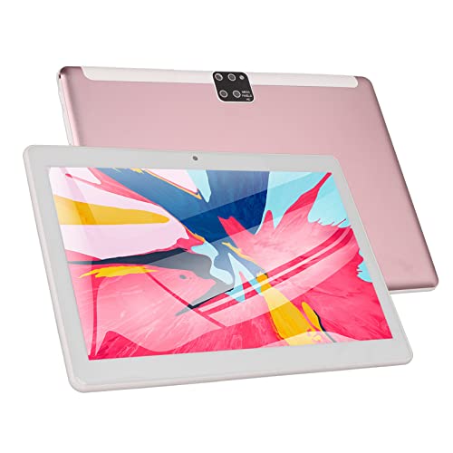 Call Tablet, Dual Camera 10 Cores CPU Rose Gold 100240V 1960x1080 IPS 6GB RAM 128GB ROM 10.1in Tablet for Reading (US Plug)