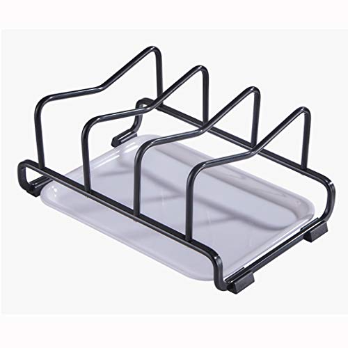 BHVXW Iron Cutting Board Frame Chopping Board Pot Lid Holder Organizer Wall Mount Bakeware Pan Lid Cover Rack Holder Kitchen Tools (Color : D)