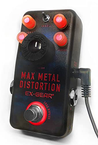 Max Metal High Gain Distortion Pedal with Full Range EQ for Metal & Thrash Guitar