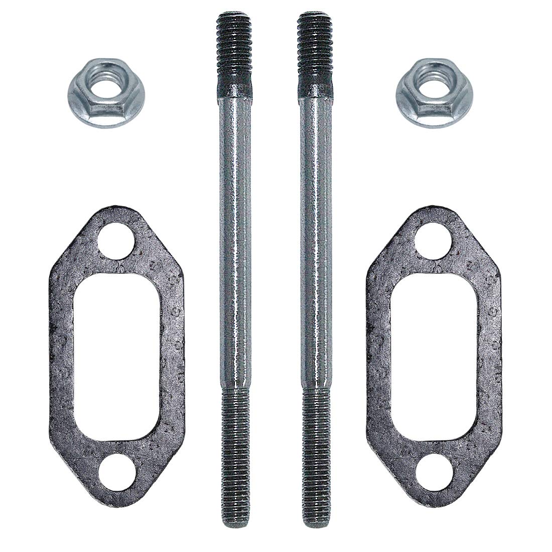 AUMEL Muffler Stud Nut Bolt Kit for Husqvarna 61 266 66 162 Chainsaw 501686501 503222302 5Mx6M.
