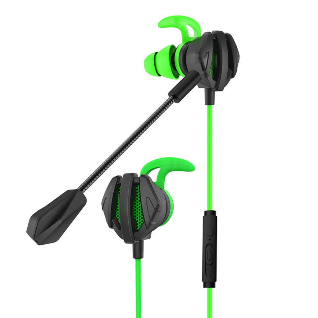 Wired Gaming Headset,in-Ear Earphones,Noise Cancelling Stereo Game Earbud,Microphone for Cellphones PC PS4
