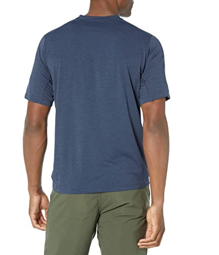 Arc'teryx Cormac Crew SS Men's | Performance Tee for High Output in Hot Weather | Black Sapphire, Large
