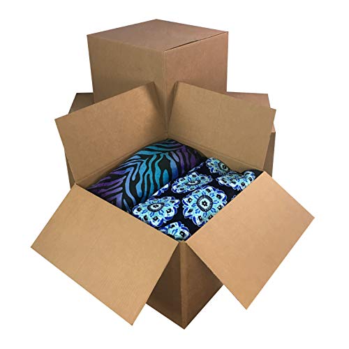 Amazon Basics Cardboard Moving Boxes, 12 Pack, Large, Brown, 20" x 20" x 15"