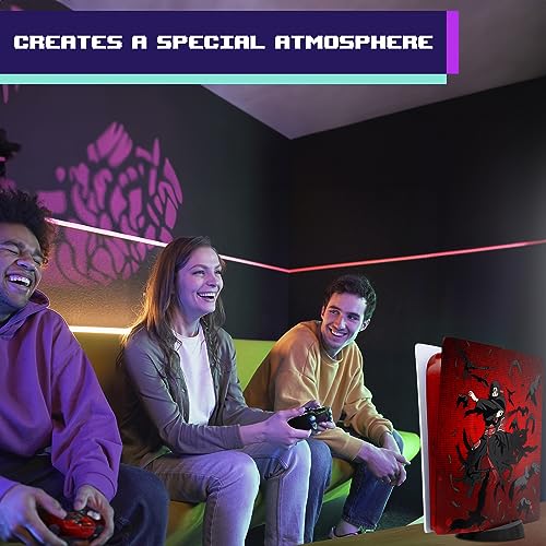 Console Controller Wrap - Black and Red Console PS5 Controller Skin Vinyl Sticker PS5 Console - PS5 Skins and Decals Video Game Console 5 Controller Accessories