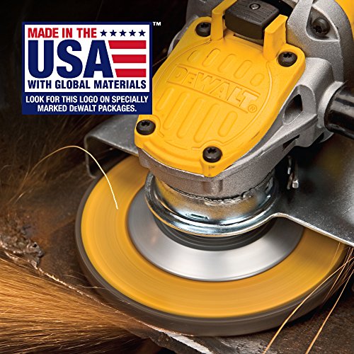 DEWALT Angle Grinder Tool, 4-1/2-Inch, Paddle Switch (DWE4120), Yellow, Small