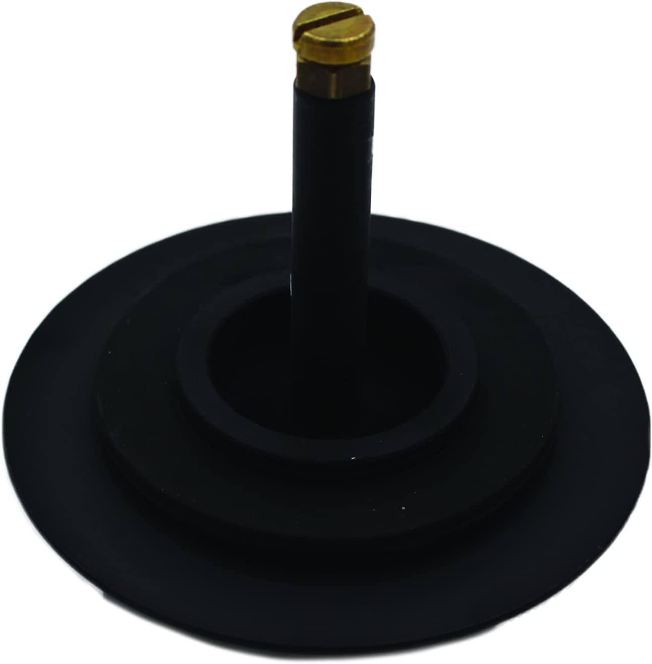 Westbrass A50P27TLE-62 27" Cable Drive Standard Bath Drain Trim Kit with Rotary Overflow Cover Knob, Pop-Up Stopper and Poly Tubular Pipes & Fittings, Matte Black