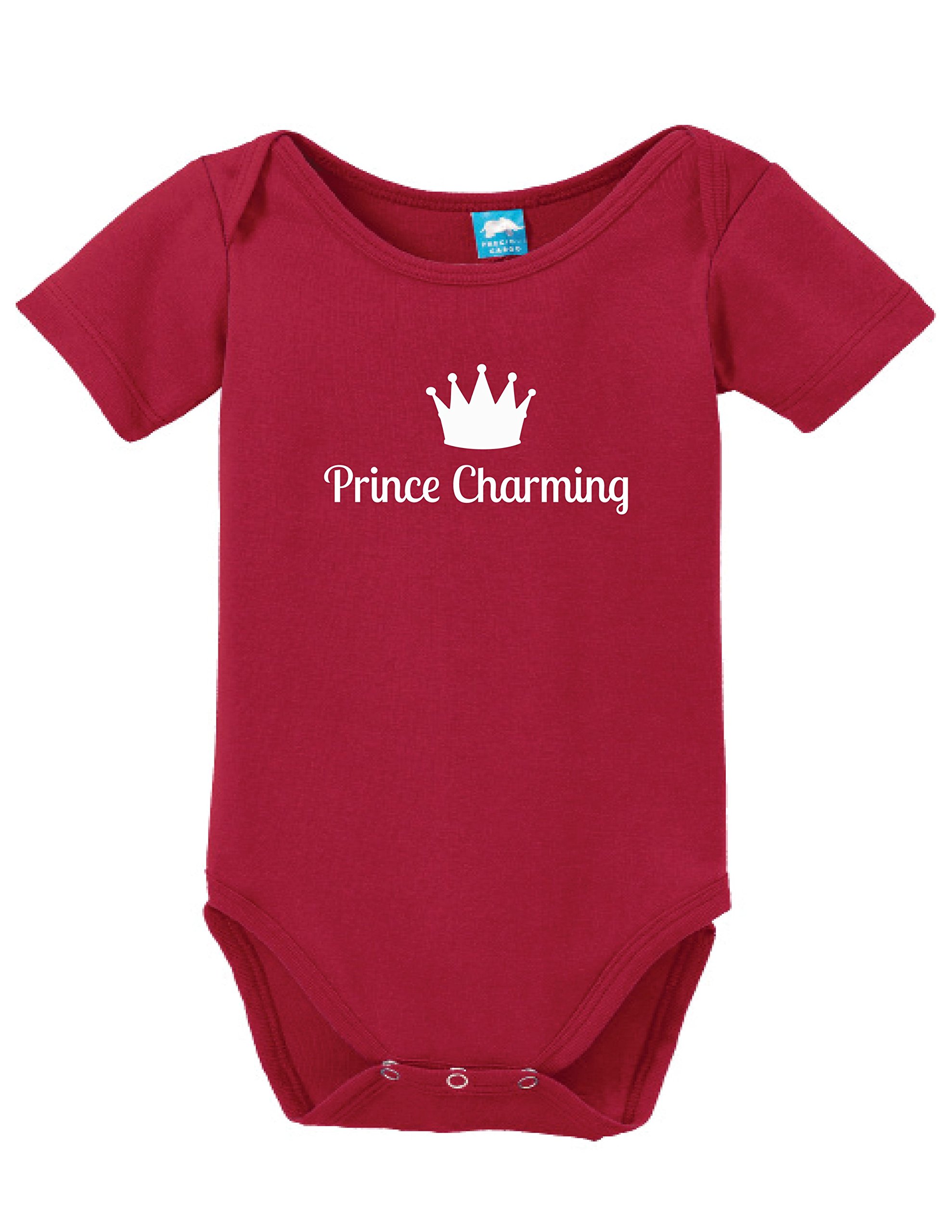 Sod Uniforms Prince Charming Printed Infant Bodysuit Baby Romper Red 12-18 Month
